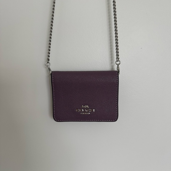 Coach | Bags | Coach Dark Purple Mini Purse | Poshmark